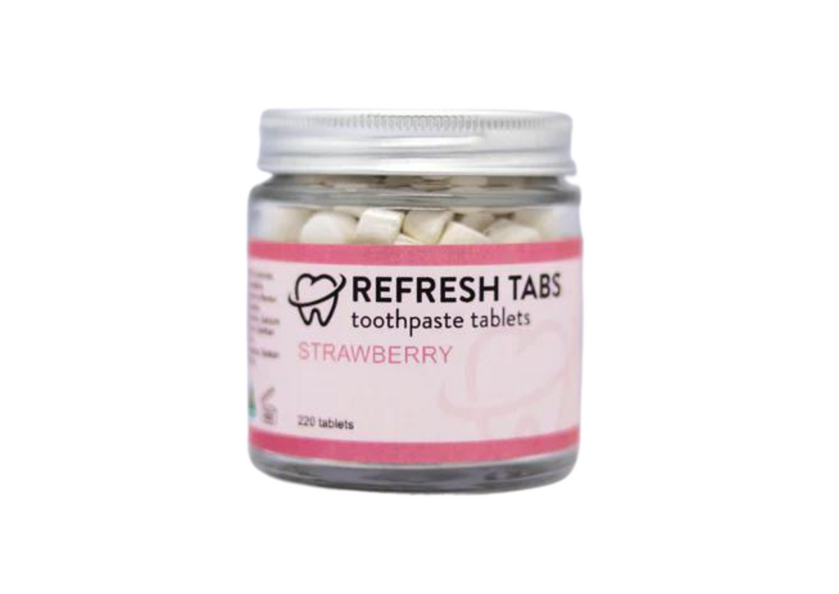 Refresh Tabs | Strawberry Toothpaste Tablets | Refresh Tabs